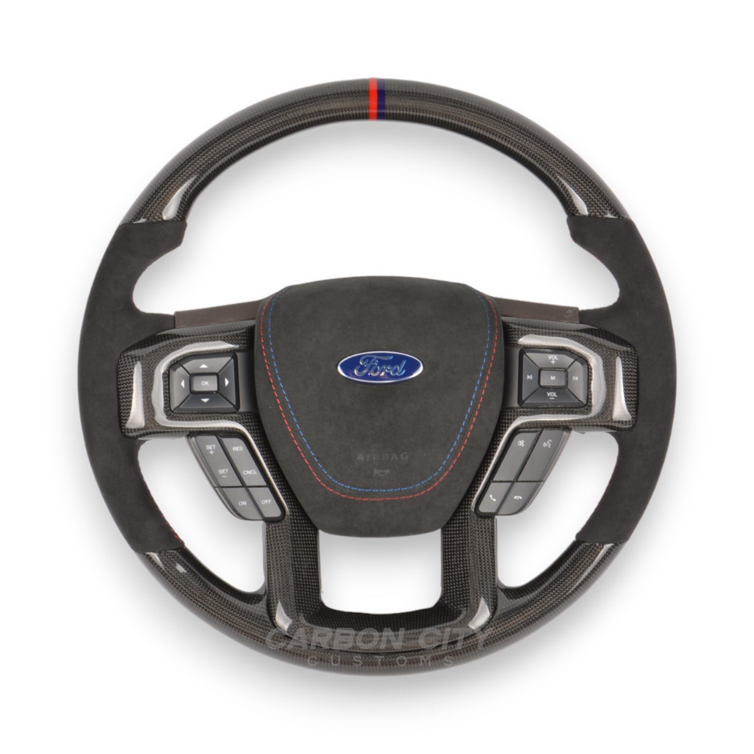 Ford F-150 Style Customizable Steering Wheel | Carbon City